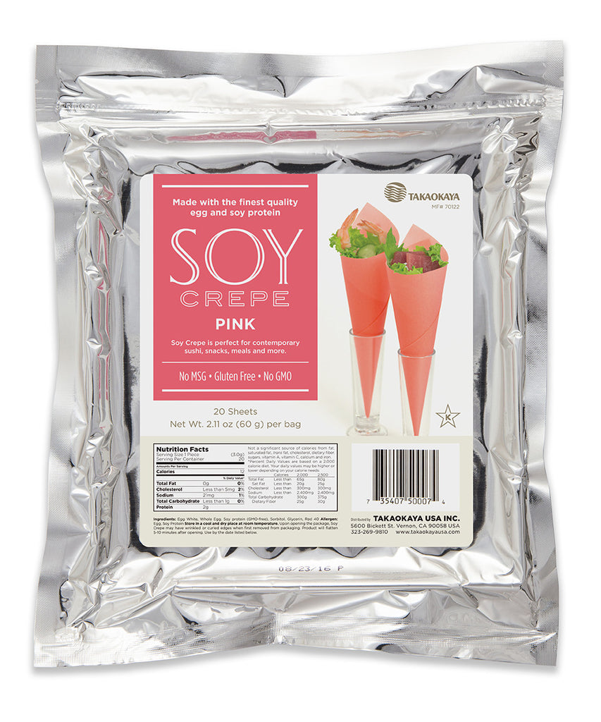 Soy Crepe Pink (20 sheets) – Takaokaya USA